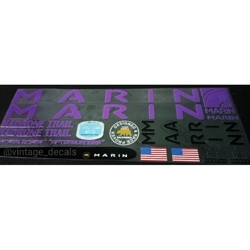 Jual sticker decals sepeda repro MARIN madrone trail | Shopee Indonesia