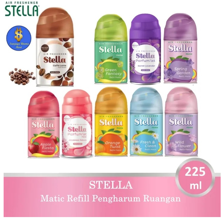 Jual Pengharum Ruangan Stella Matic Refill 225ml All Variant | Shopee ...