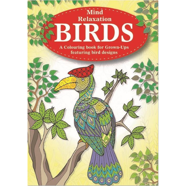 Jual [Squiggle] UK Birds Adult Colouring Book (Buku Mewarnai Dewasa ...