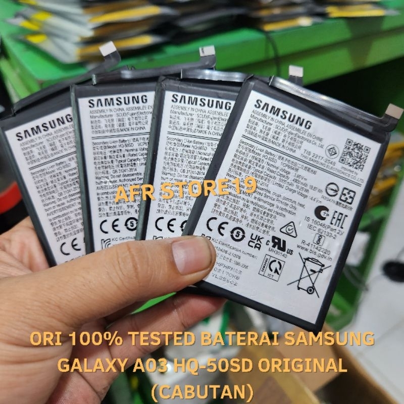Jual ORI 100% Battery Batre Baterai SAMSUNG GALAXY A03 HQ-50SD / HQ-50N ...