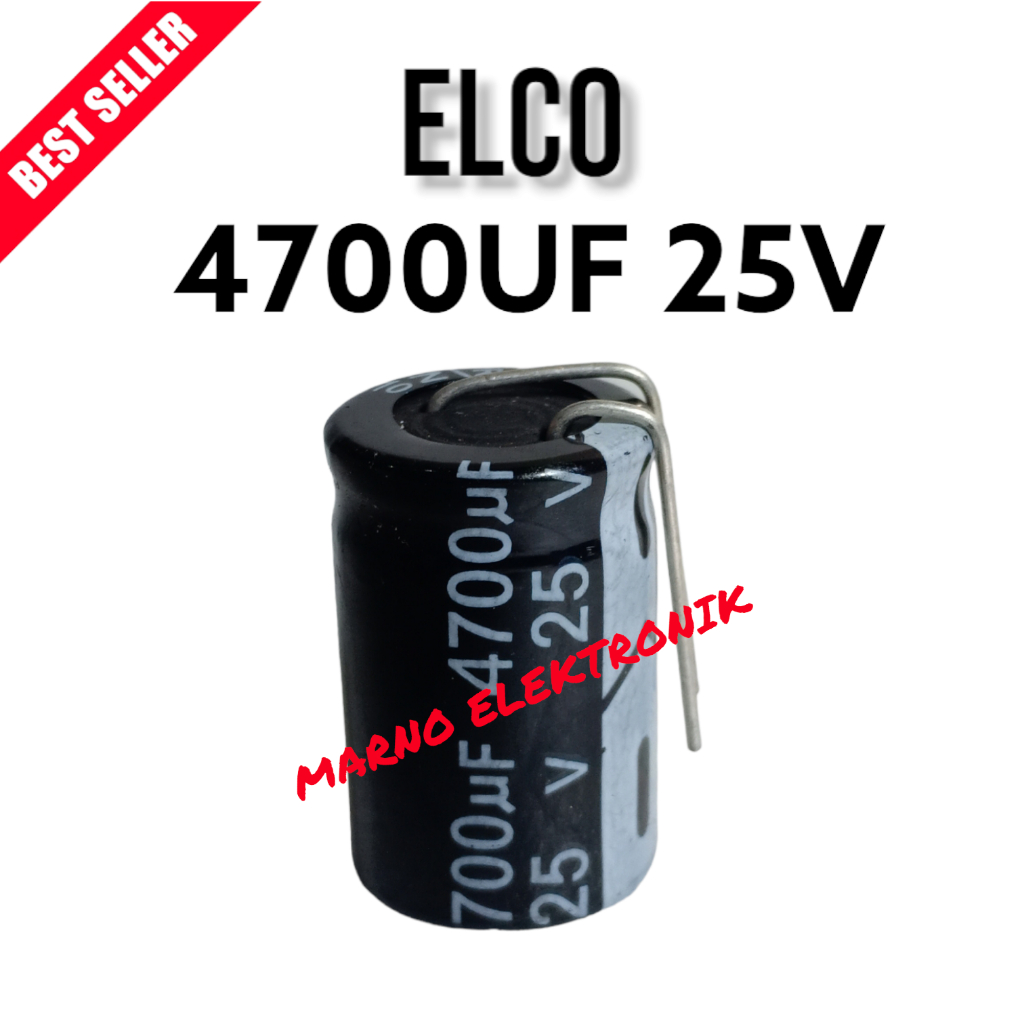 Jual CAPASITOR KAPASITOR ELCO 4700UF 25V 4700 UF 25 V ASLI ORI ORIGINAL | Shopee Indonesia