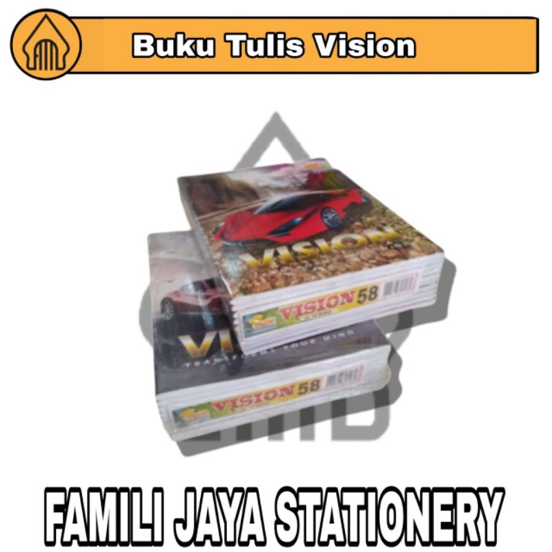 Jual Buku Tulis Vision isi 58 1 pak isi 10 buku | Shopee Indonesia