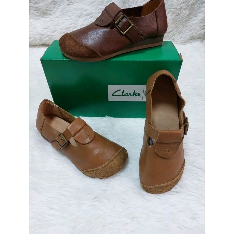 Jual Clarks Sepatu Kulit Wanita Flatshoes 100 % Kulit Asli (LAMB SKIN ...