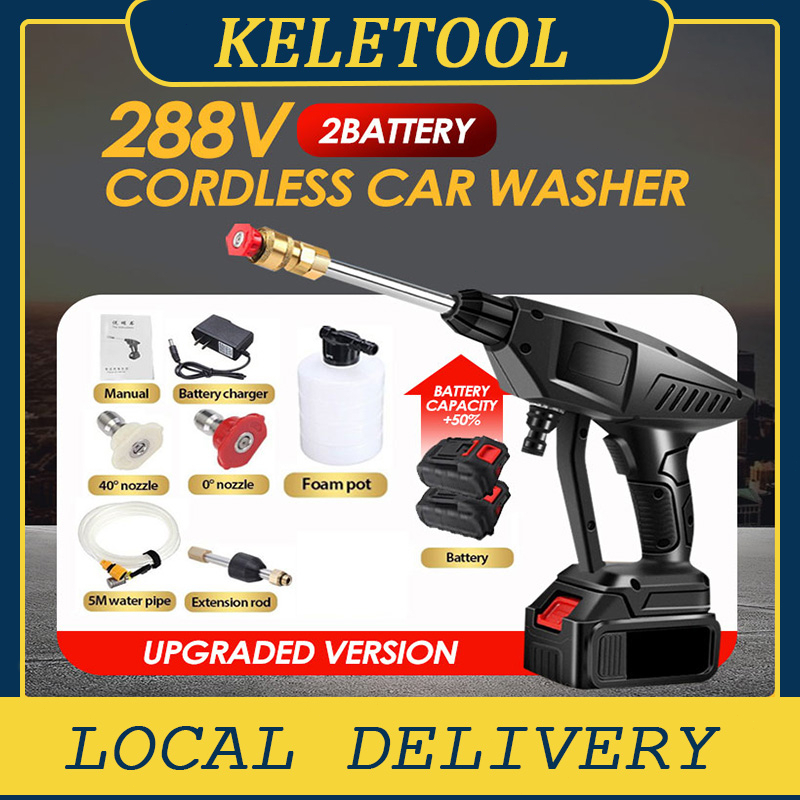 Jual mesin cuci mobil cordless water jet high pressure car mencuci air ...