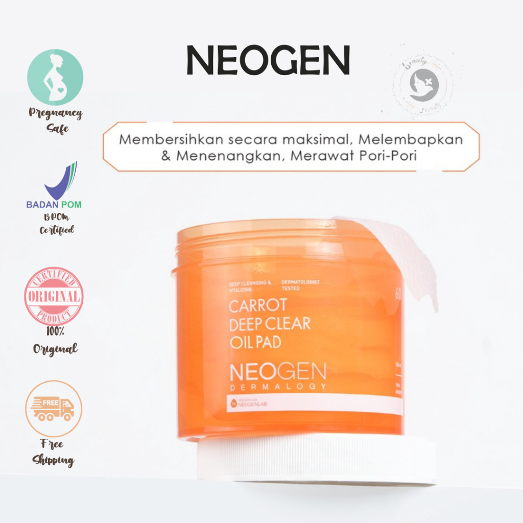 Jual NEOGEN Dermalogy Carrot Deep Clear Oil Pad (30 pads) | Shopee ...