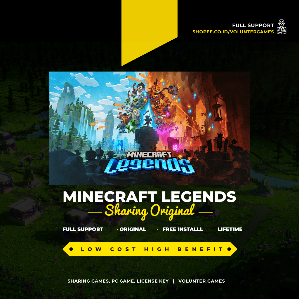 Jual MINECRAFT LEGENDS PC Original ONLINE | Shopee Indonesia