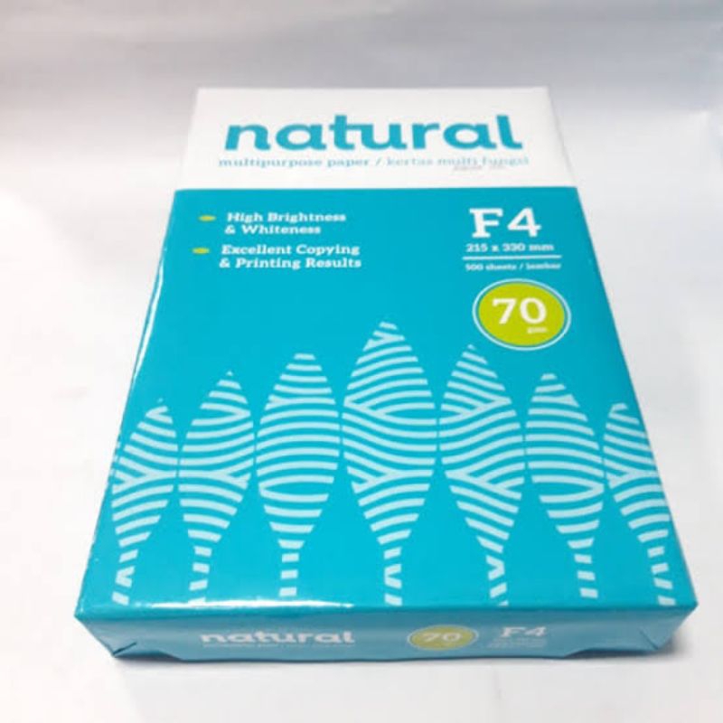 Jual Kertas HVS Natural F4 70 GSM / Kertas Fotocopy Natural 70 Gram | Shopee Indonesia