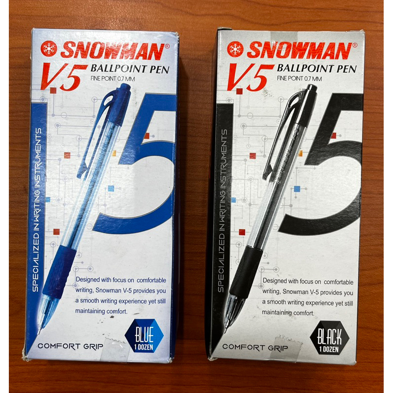 Jual Pulpen Snowman V5 0,7 mm - 1 Lusin 12 pcs | Shopee Indonesia