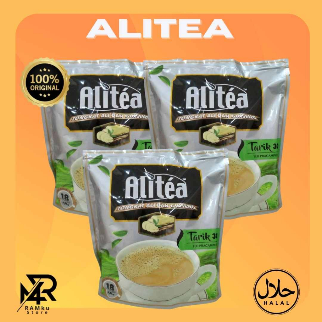 Jual Alitea teh tarik 5in1 tongkat Ali dan ginseng Malaysia Halal dan ...