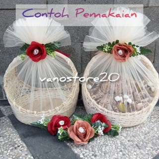 Jual PAKET KOMPLIT KERANJANG PARSEL + KAIN TILE + PITA BUNGA ...
