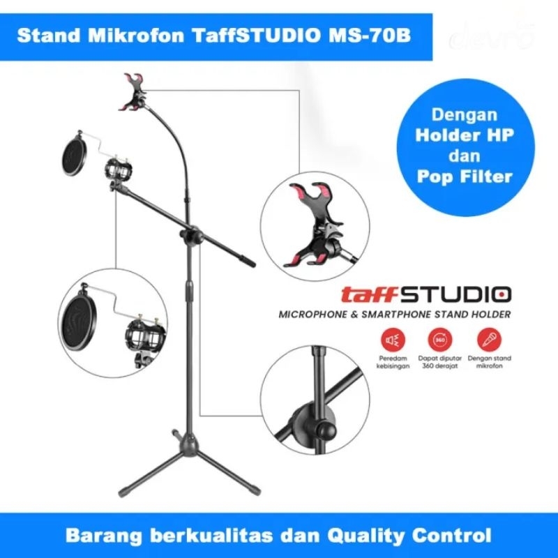 Jual Stand Mic Microphone & Smartphone Lantai Duduk | Shopee Indonesia