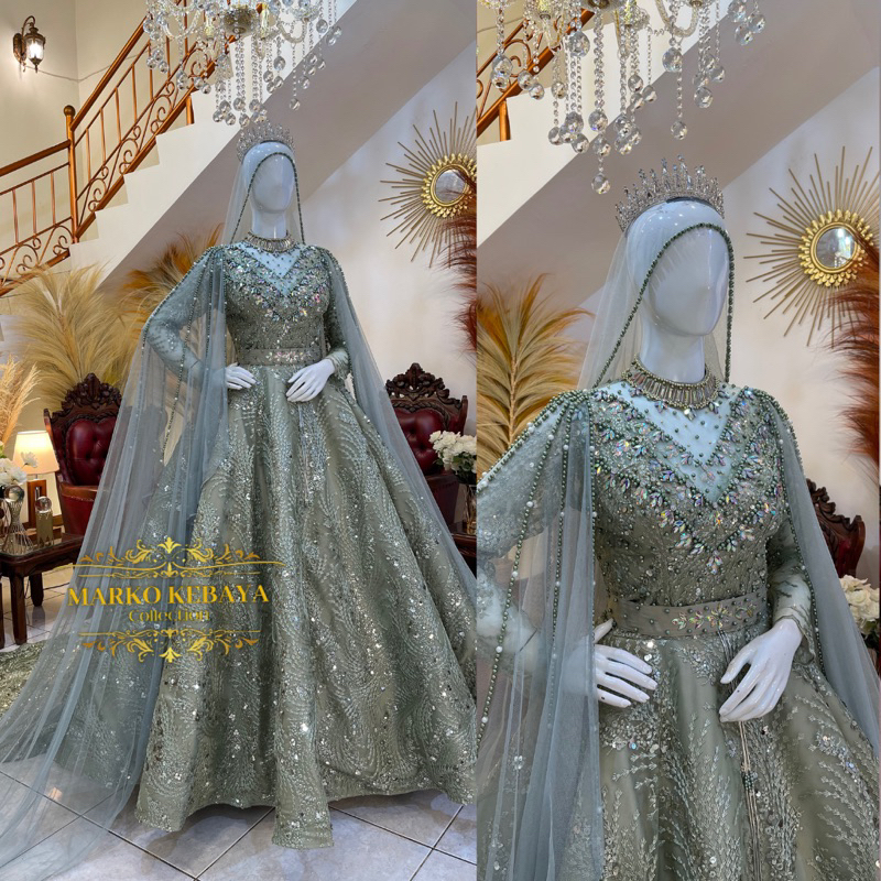 Jual Gaun pengantin mewah | Gaun pengantin Premium | Gaun pengantin ...