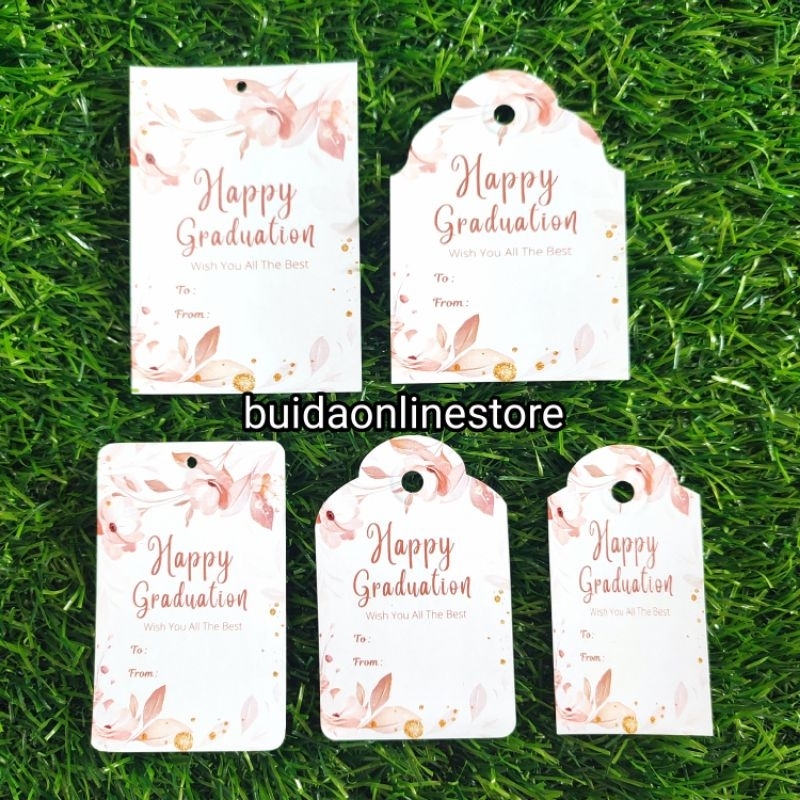 Jual Hangtag Happy Graduation Label Selamat Wisuda Kartu Ucapan hari ...