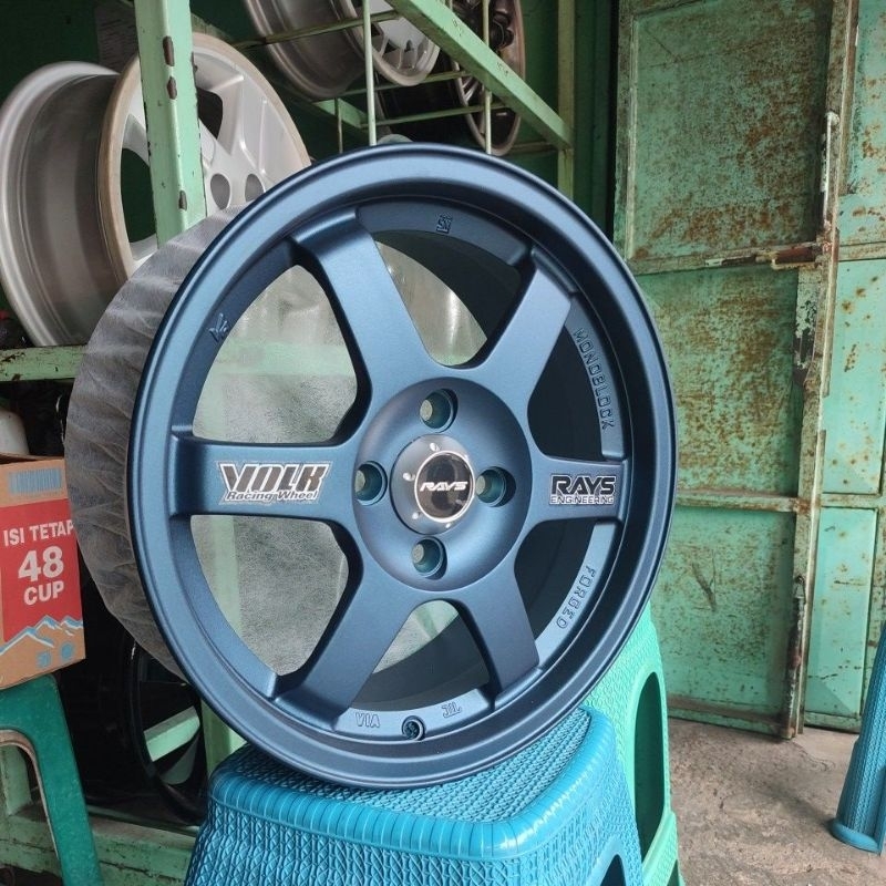 Jual VELG MOBIL BARU PROMO MURAH VOLK RAYS / TE37 RING 15 PCD 4×100 ...