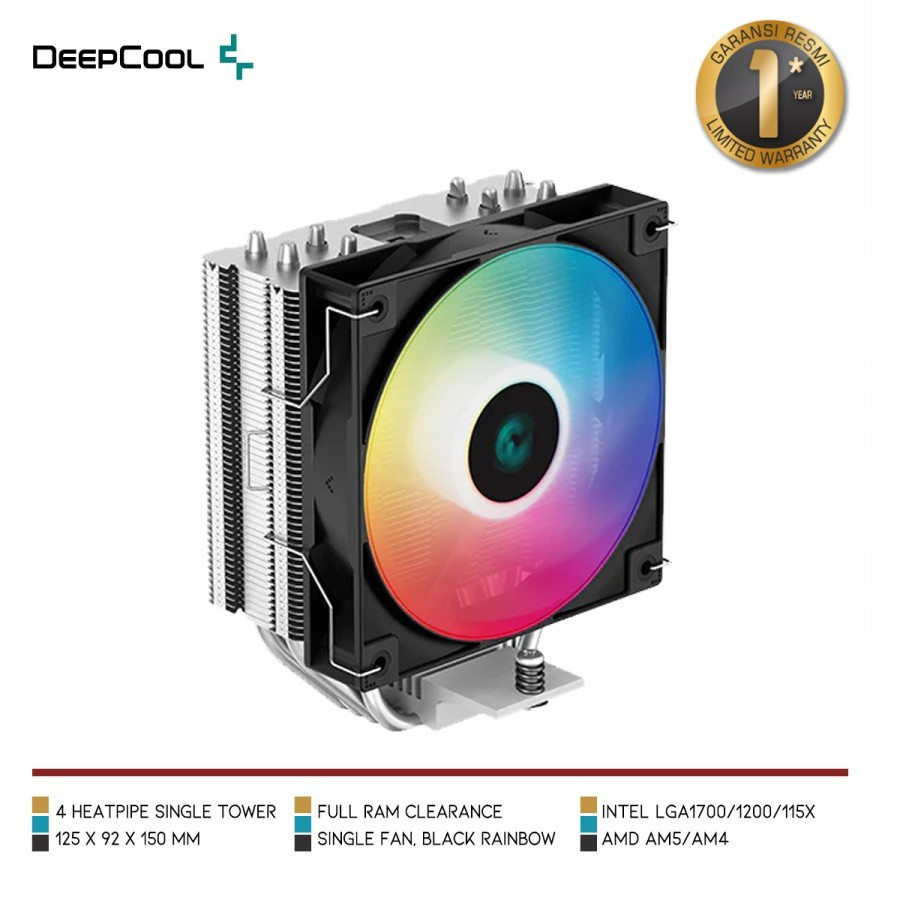 Jual DeepCool AG400 LED 4 Heat Pipes - CPU Cooler | Shopee Indonesia
