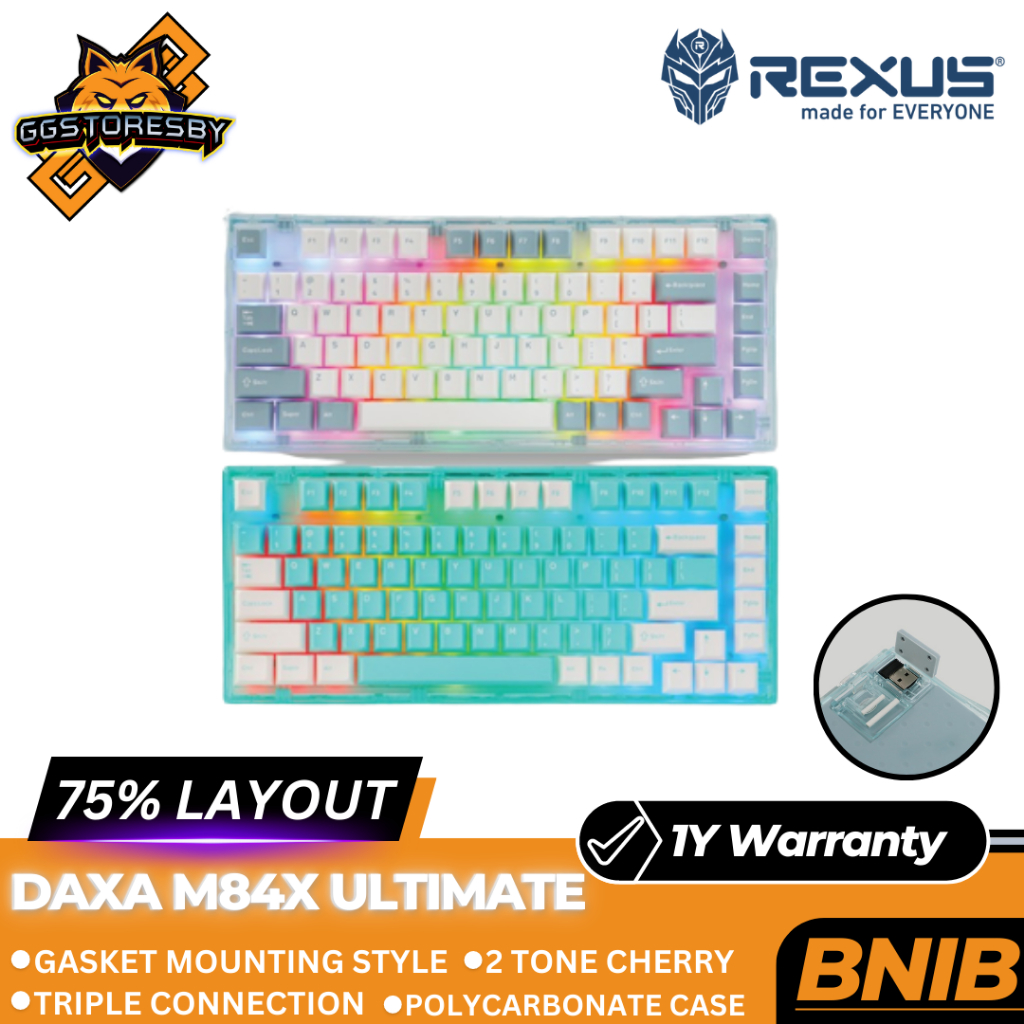 Jual Rexus Daxa M84X Ultimate 75% Mechanical Gaming Keyboard | Shopee ...