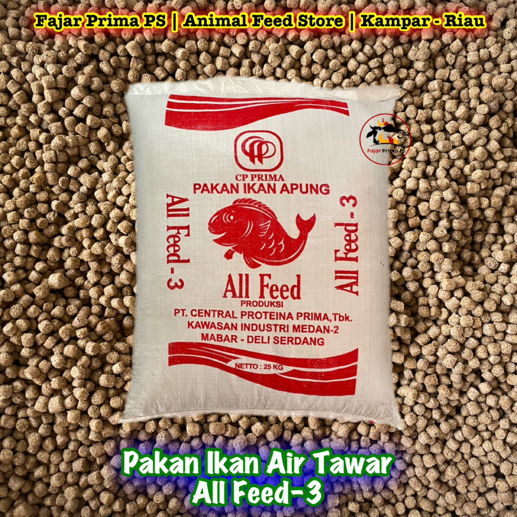 Jual All Feed-3 Eceran 20 kg | Pakan Ikan Apung | Pelet Ikan Air Tawar ...