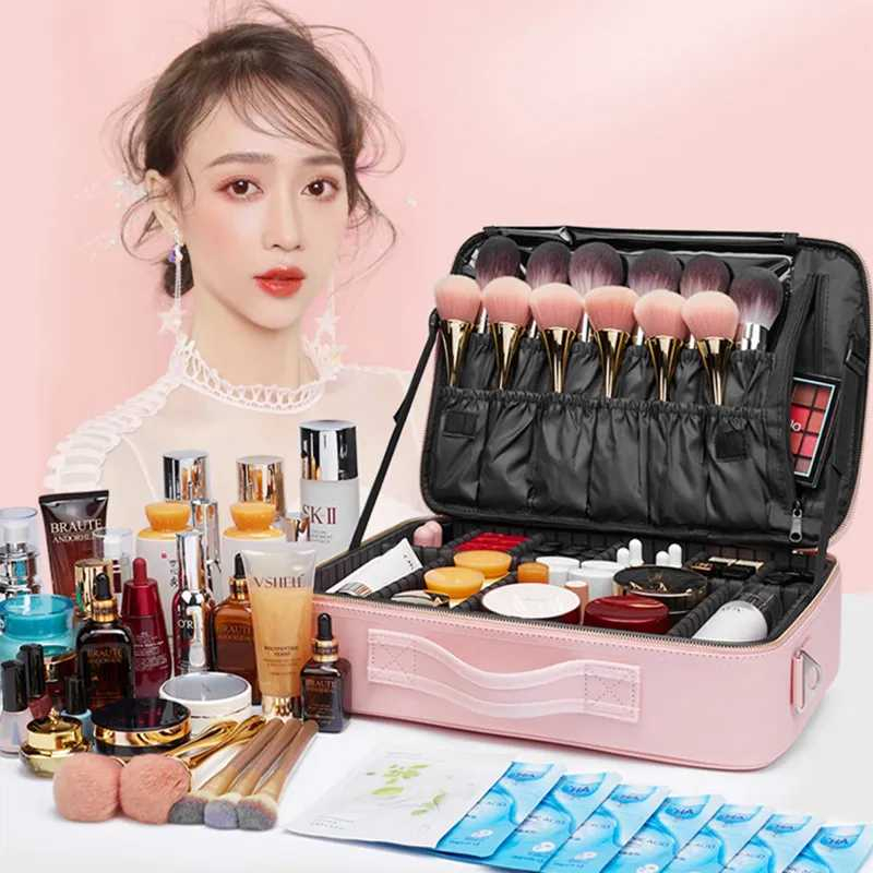 Jual New Trend Tas Organizer Makeup Kosmetik Portable Travel Two Layer ...