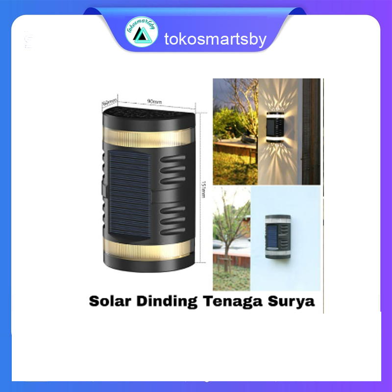 Jual Lampu Solar Taman Dinding 2 Arah Tenaga Surya / Lampu dinding LED ...