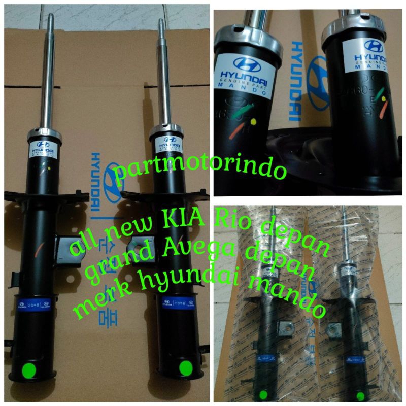 Jual shockbreaker shock absorber all new kia rio / grand avega depan ...