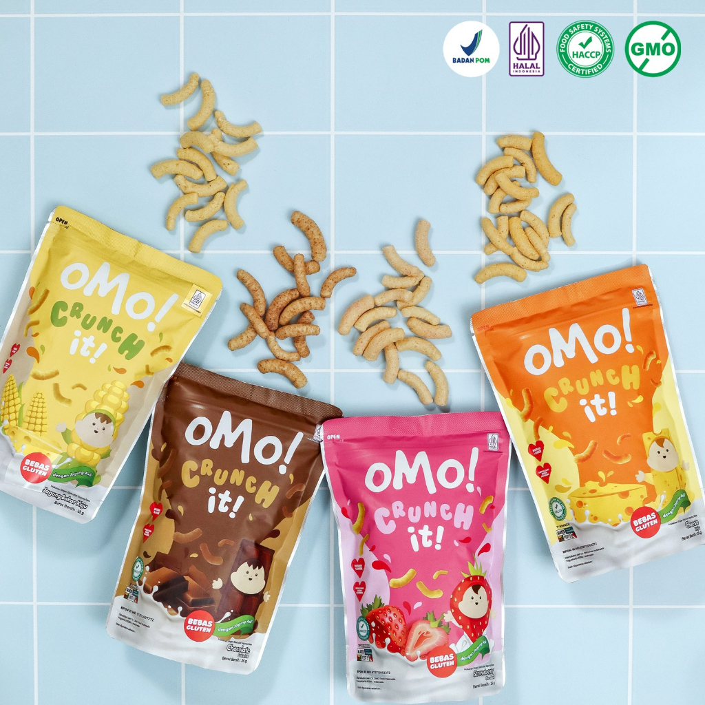 Jual OMO! Crunch It - Snack Healthy Baby untuk Bayi Sehat 25 gram ...