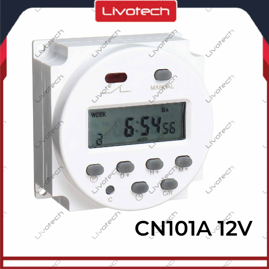 Jual Weekly Programmable Electronic Timer CN101A 12V 16A CN 101A Switch ...