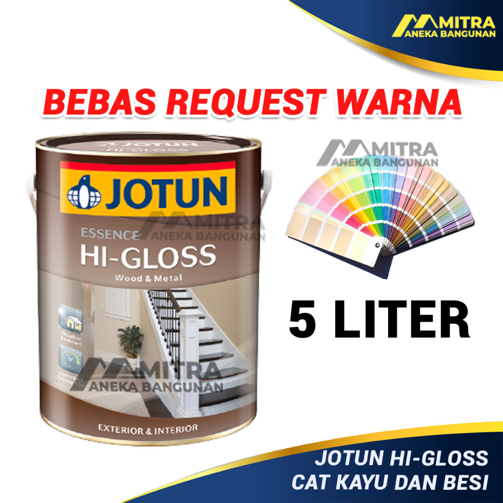 Jual CAT KAYU DAN CAT BESI JOTUN HI GLOSS 5 LITER GALON / BISA REQUEST ...