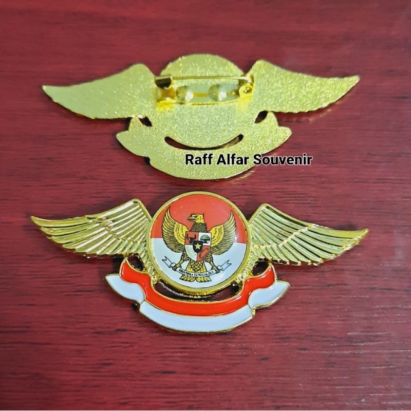 Jual Pin garuda pancasila - Lencana garuda merah putih model wing ...