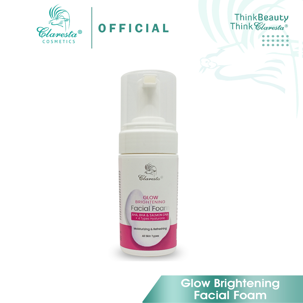 Jual Claresta Glow Brightening Facial Foam 100ml | Shopee Indonesia