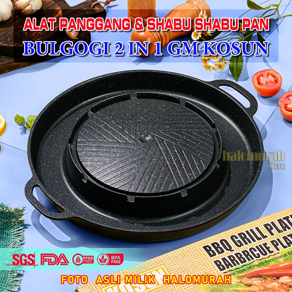 Jual Panci Panggang Grill Pan BULGOGI GM 2 IN 1 Multifungsi MOKATA ...