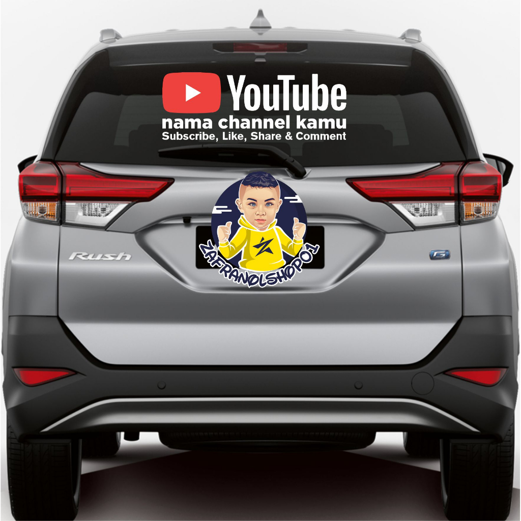 Jual STIKER CUTTING YOUTUBE CONTENT CREATOR BAHAN ORACAL STIKER NAMA ...