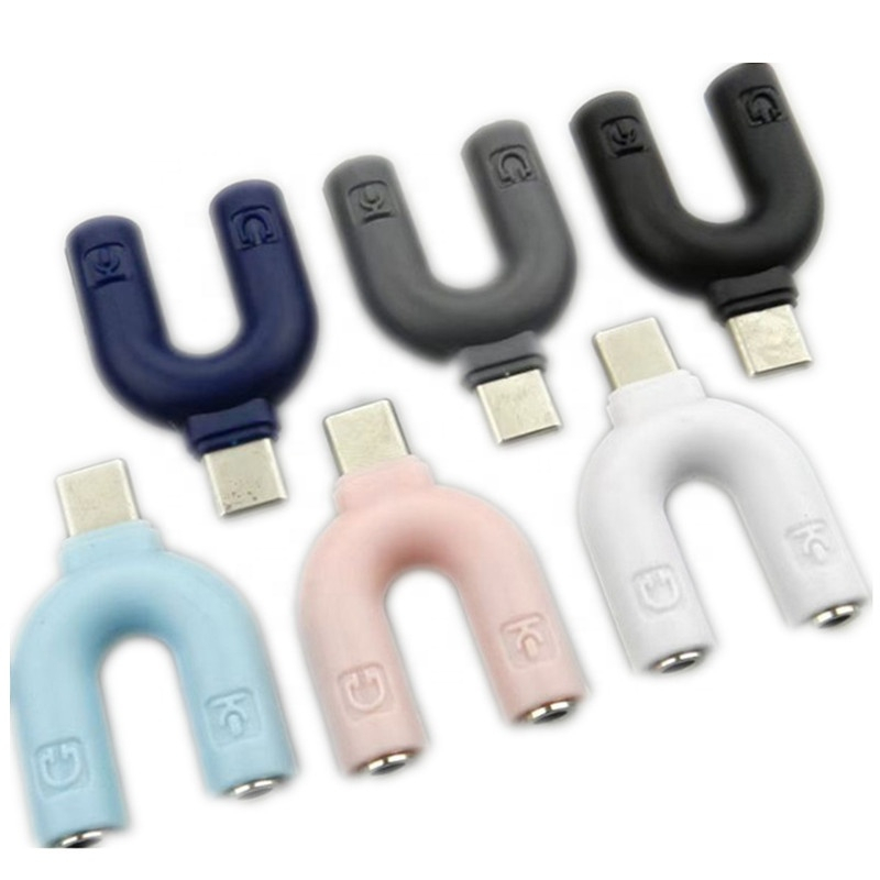 Jual USB type C to audio splitter U / USB type c audio Splitter U ...