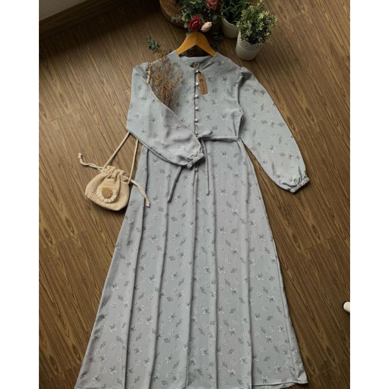 Jual Gamis Vintage 1 Motif Bunga Kekinian by Simply Of Aegea Berbahan ...