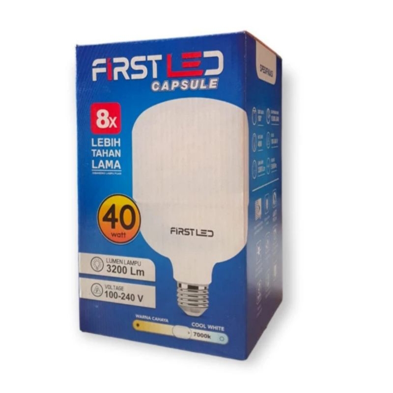 Jual Lampu LED Capsule 40 Watt 7000K Cool Daylight | Shopee Indonesia
