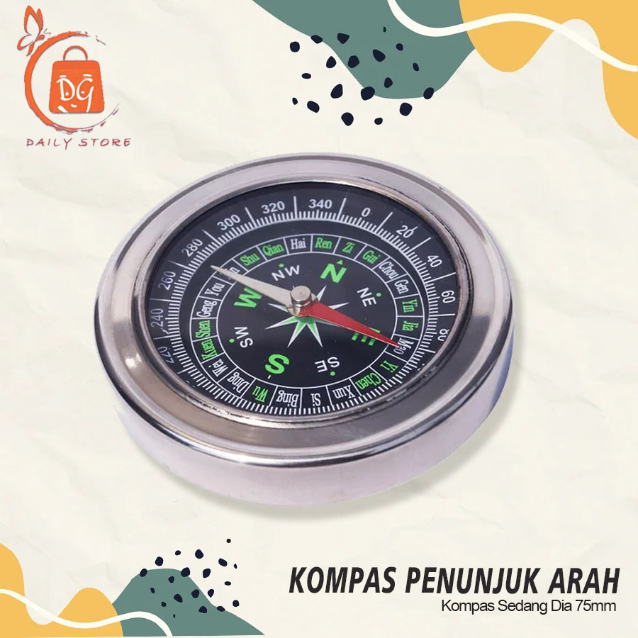 Jual Kompas Sedang Dia 75mm (Compass, penunjuk arah mata angin ...