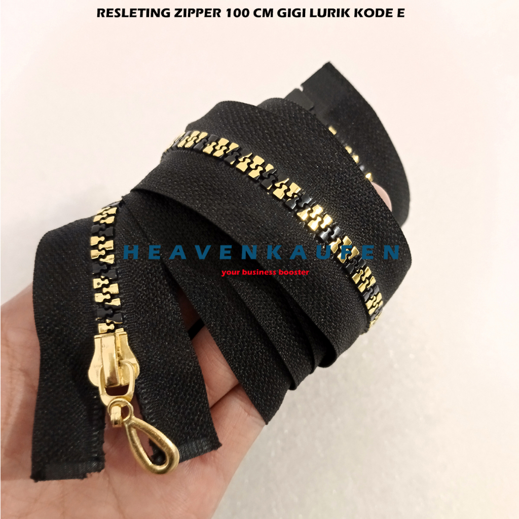 Jual Resleting Zipper 100 cm Atau 1 Meter Vislon Nomor 5 Gigi Lurik Set Open - End Buka - Lepas ...
