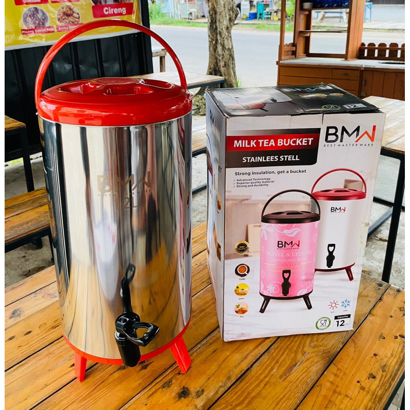 Jual Milk tea bucket jar 10Liter dan 12Liter dispenser air panas dingin ...