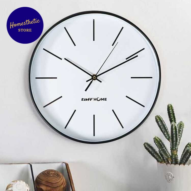 Jual Jam Dinding Bulat Silent Movement Model Modern Minimalis Aesthetic ...