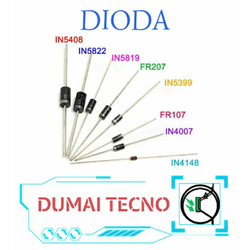 Jual dioda diode IN4148 1N4148 IN 4148 1N 4148 | Shopee Indonesia