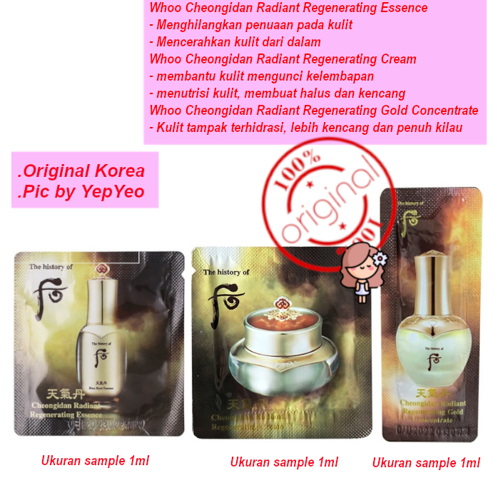 Jual The History Of Whoo Cheongidan Radiant Regenerating Series