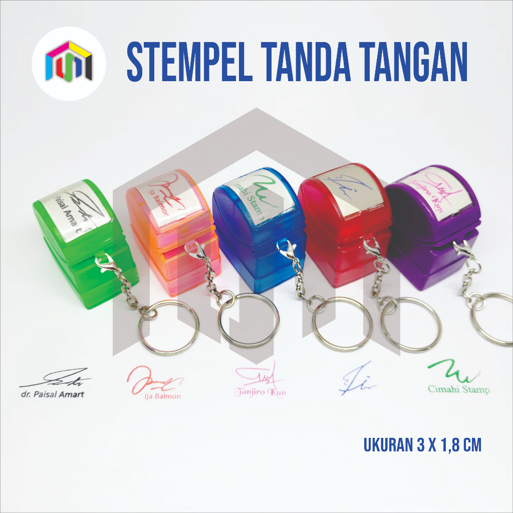 Jual Stempel Tanda Tangan 3 x 1,8 cm | Shopee Indonesia