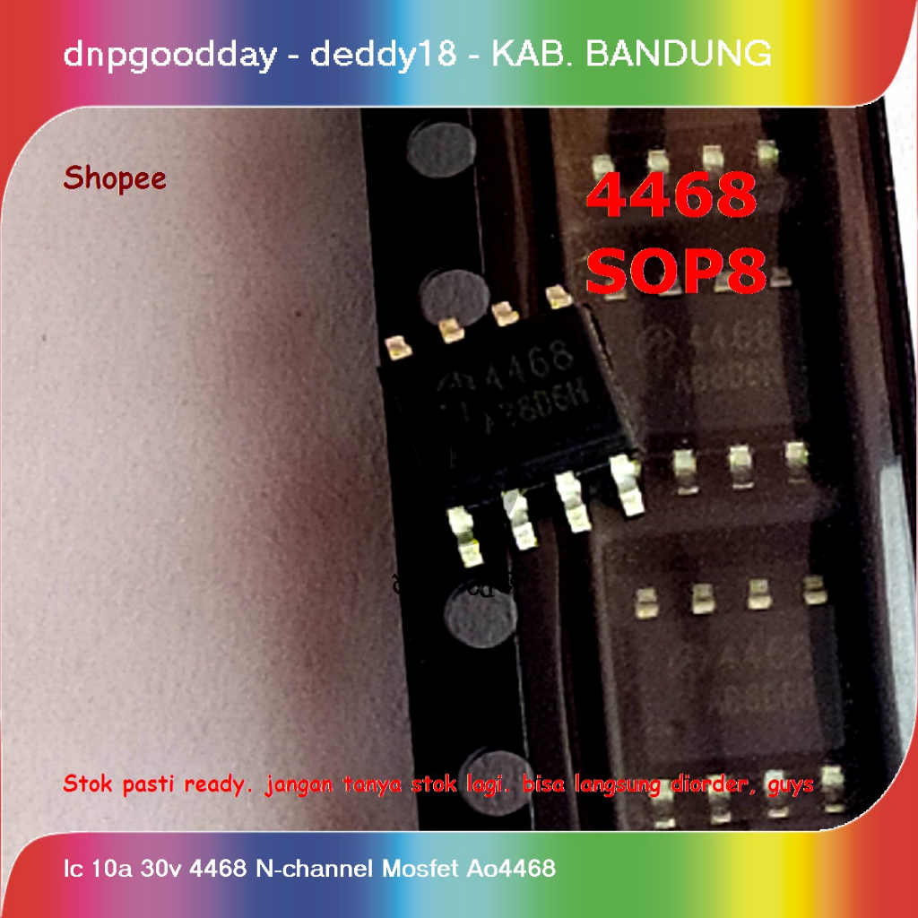 Jual Ic 10a 30v 4468 N-channel Mosfet Ao4468 | Shopee Indonesia
