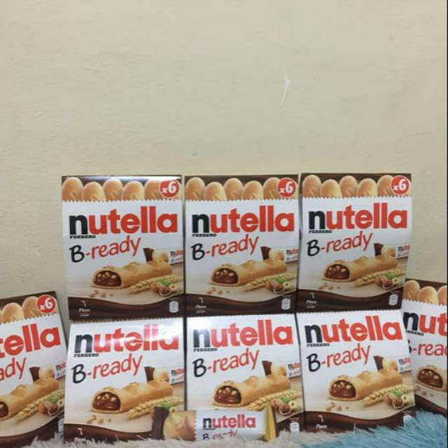 Jual Nutella B-Ready Isi 6 Original Import Of Arab Saudi Halal Exp 2023 ...
