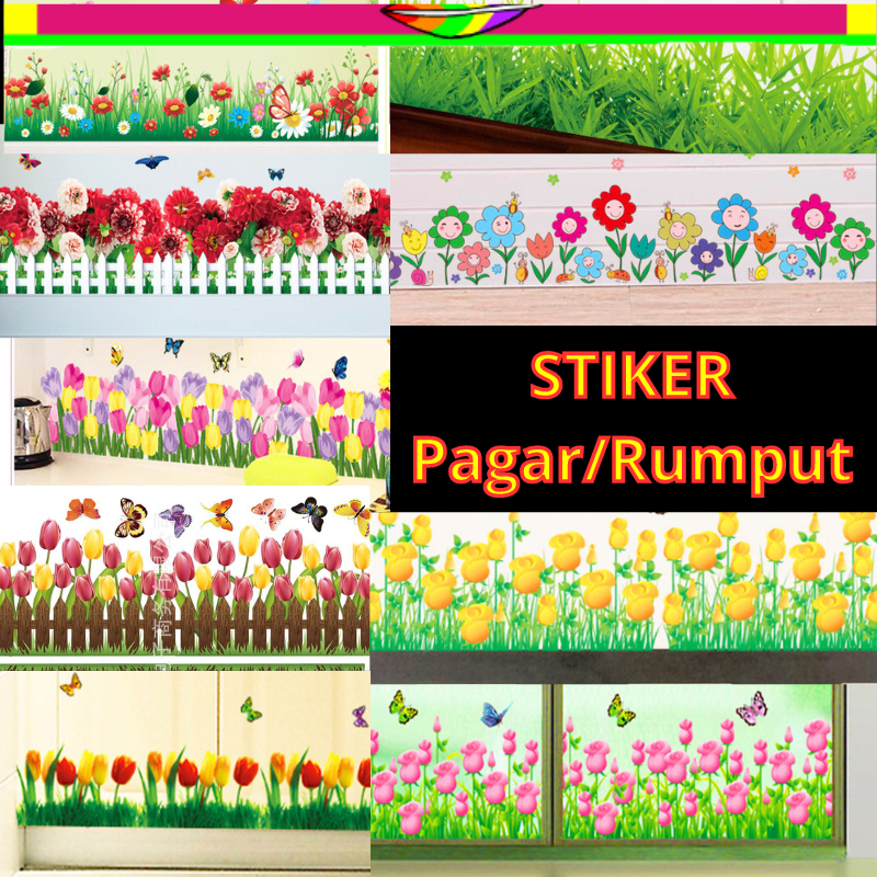 Jual WALL STICKER STIKER SETIKER WALLSTIKER WALLSTICKER DINDING PAGAR ...