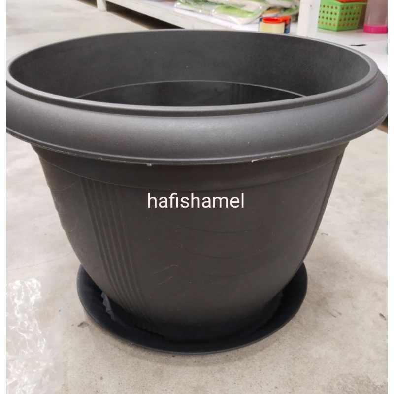 Jual (harga 3bji)pot bunga tanaman plastik hitam 55cm - jumbo dan ukurn ...