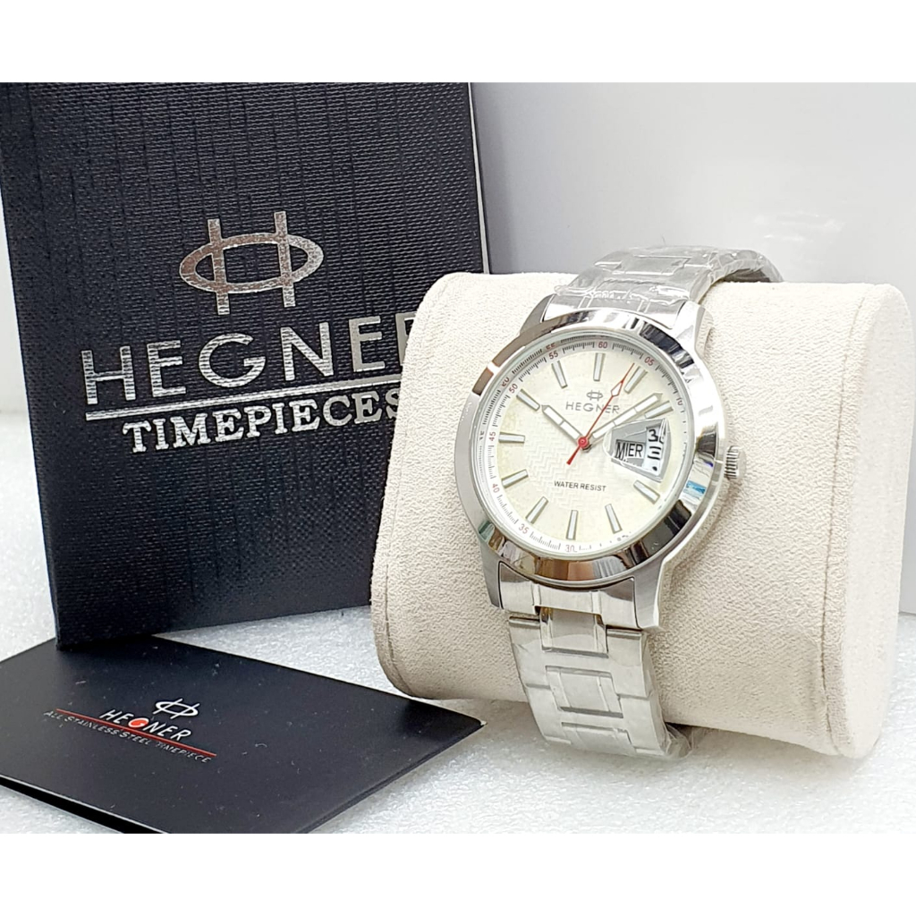 Jual Jam Tangan Hegner 1049 Fashion Pria Branded Analog Rantai ...