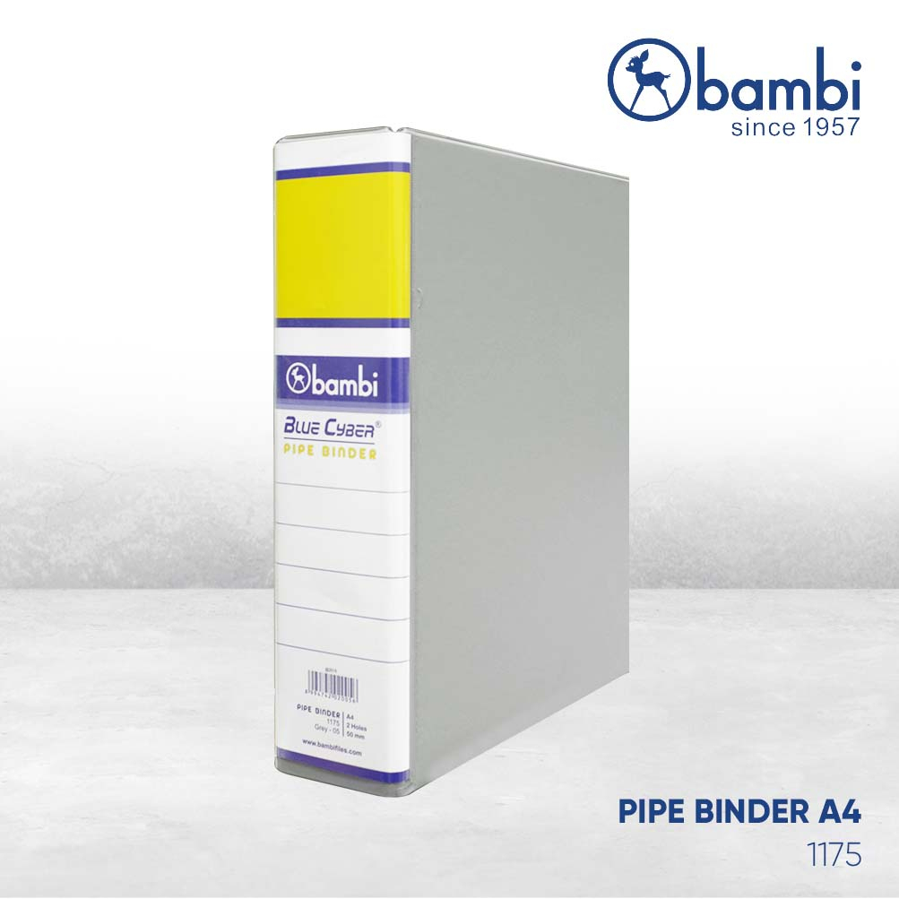 Jual Bambi Pipe Binder A4 MID SIZE 50 mm With Full Spine 4 Colour Labels 1175 | Shopee Indonesia