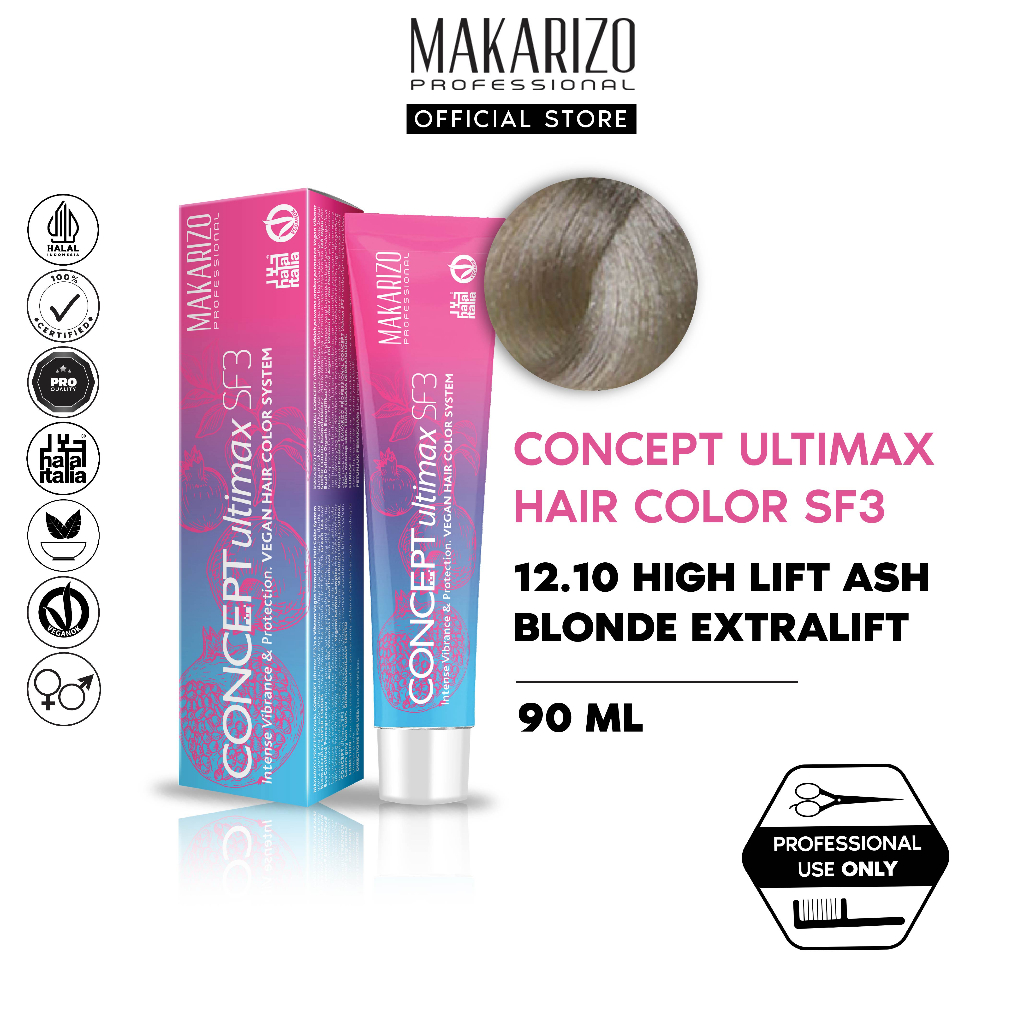 Jual Concept Ultimax Hair Color SF3 12.10 High Lift Ash Blonde 90ml ...
