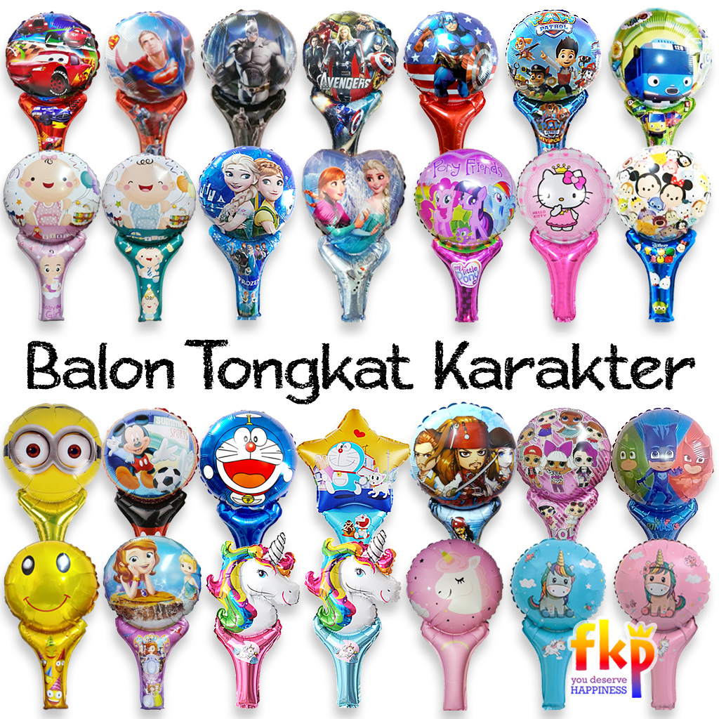 Jual FUN KIDS PARTY Balon Foil Tongkat/ Balon Pentung/ Balon Gagang ...