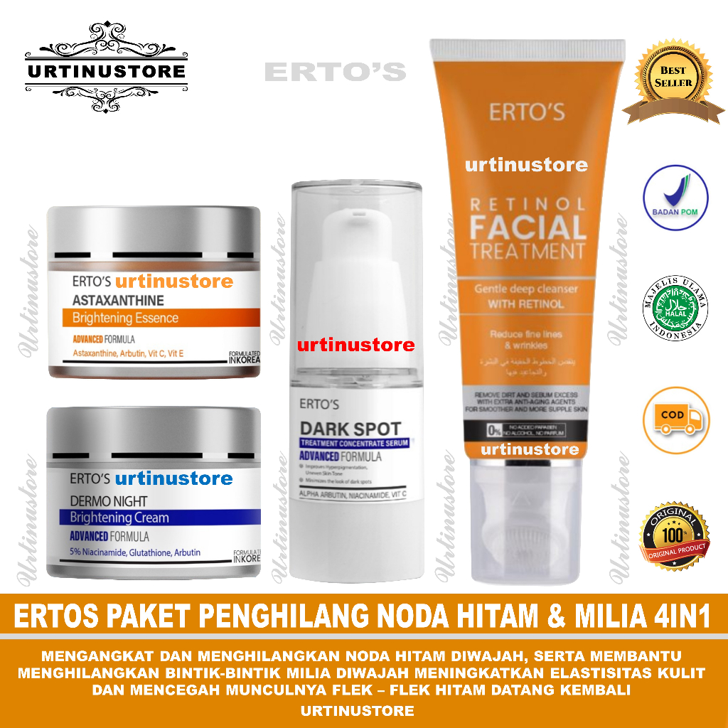 Jual Ertos Paket Noda Hitam & Milia Paling Rekomendasi, Efektif dan ...